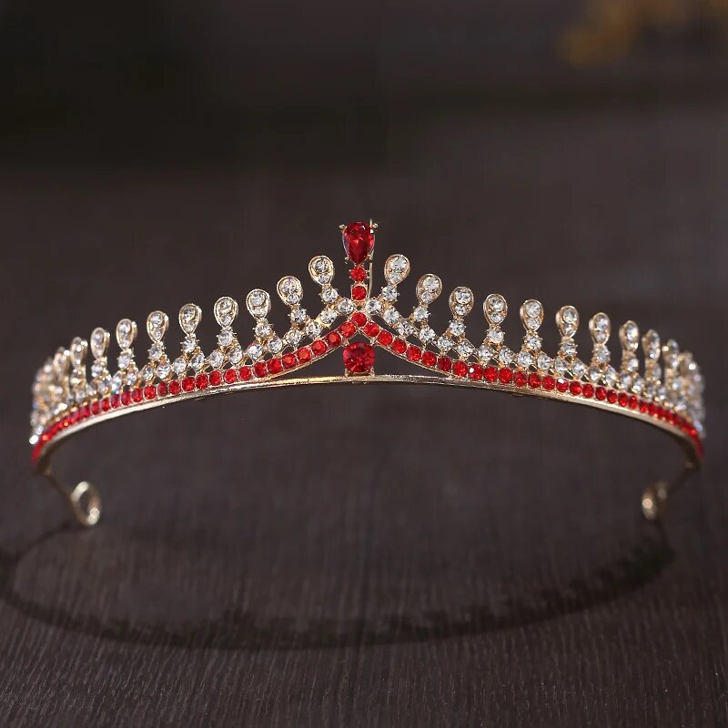 Милый романтический стиль, женская повязка на голову с короной и кристаллами, стразы, тиара принцессы, корона, повязка для волос, ювелирные изделия для свадебной вечеринки