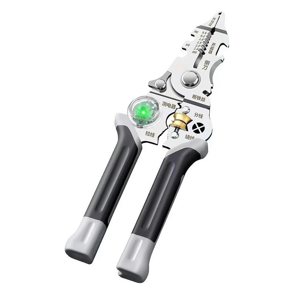 Многофункциональные Электрические Плоскогубцы WOZOBUY 10-в-1 — Инструмент Для Зачистки Проводов, Резки Кабеля