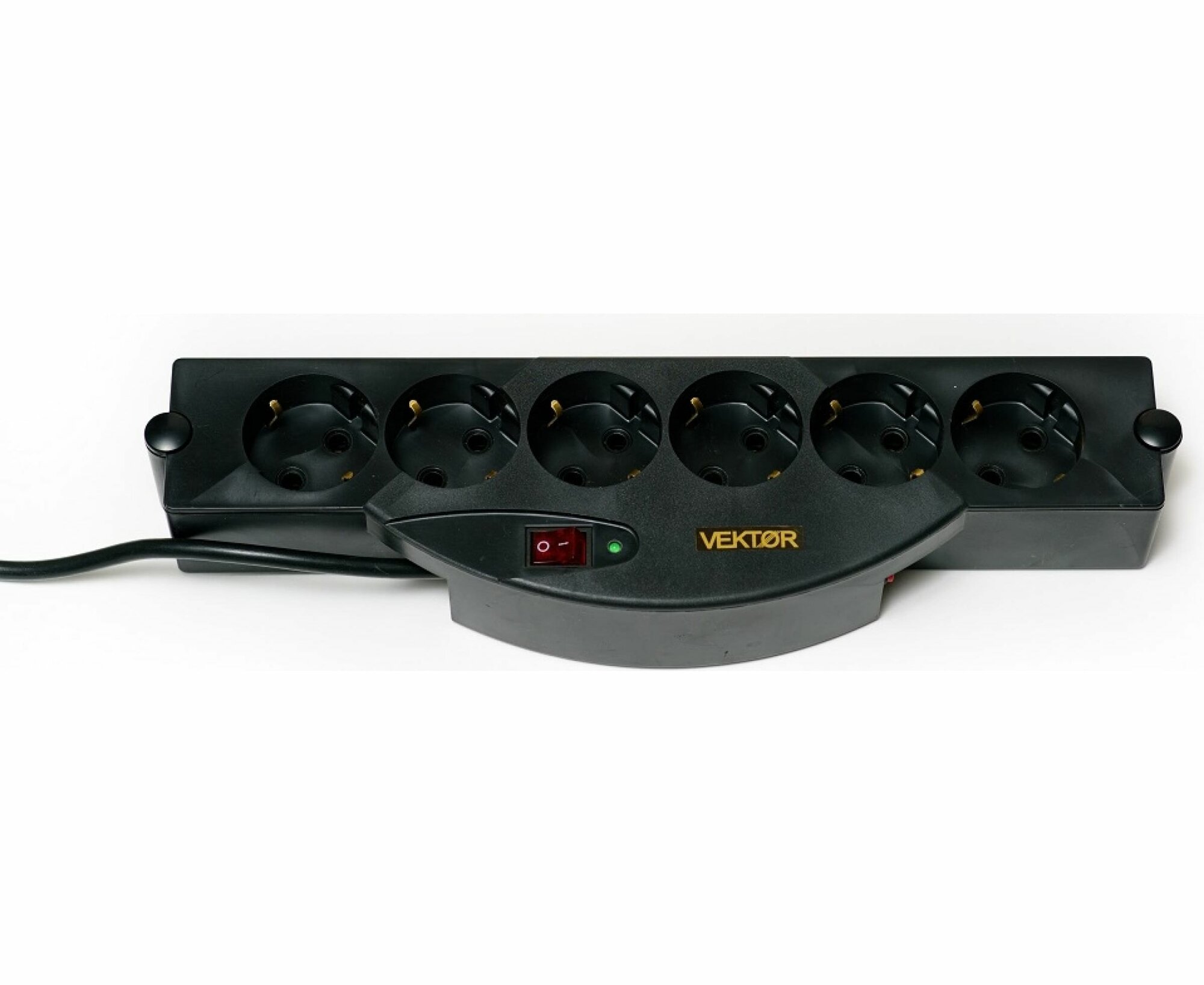 Сетевой фильтр Vektor SOLO черный 5м (повыш. помехоподавление и доп. тепловая защита)