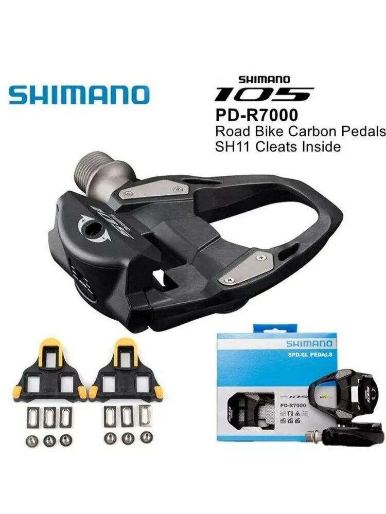 Педаль Для Шоссейного Велосипеда SHIMANO 105 PD R7000 С Шипами SH11 Аксессуары Для Велосипеда