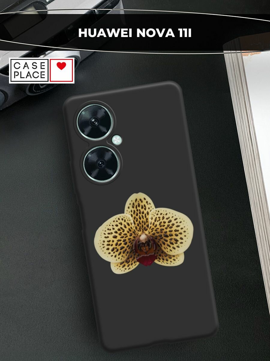 Чехол на Huawei Nova 11i / Хуавей Нова 11i с принтом Желтая орхидея 2