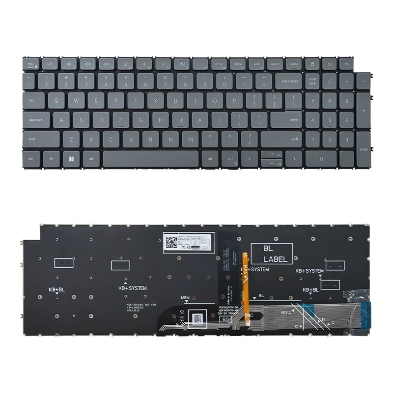 Подходит для клавиатуры Dell Inspiron 15 3511 3530 3515 3525 3520 3535 P112F ничего_Новая клавиатура с серой