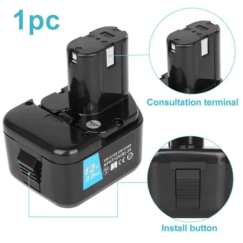 Аккумулятор Hitachi 12В 3000 мАч (2 шт.) 1pcs