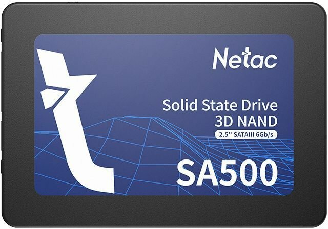 Накопитель SSD Netac SATA-III 256GB NT01SA500-256-S3X SA500 2.5"