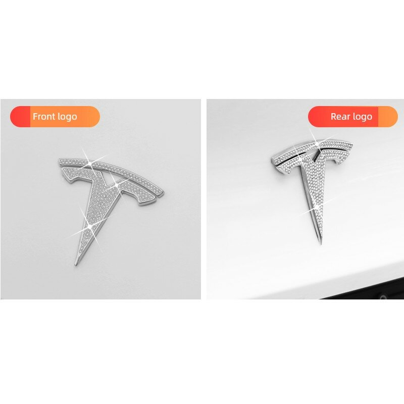 Подходит для модификации интерьера Tesla Model 3/Y, наклейки на руль, на дверные ручки, декоративные наклейки с