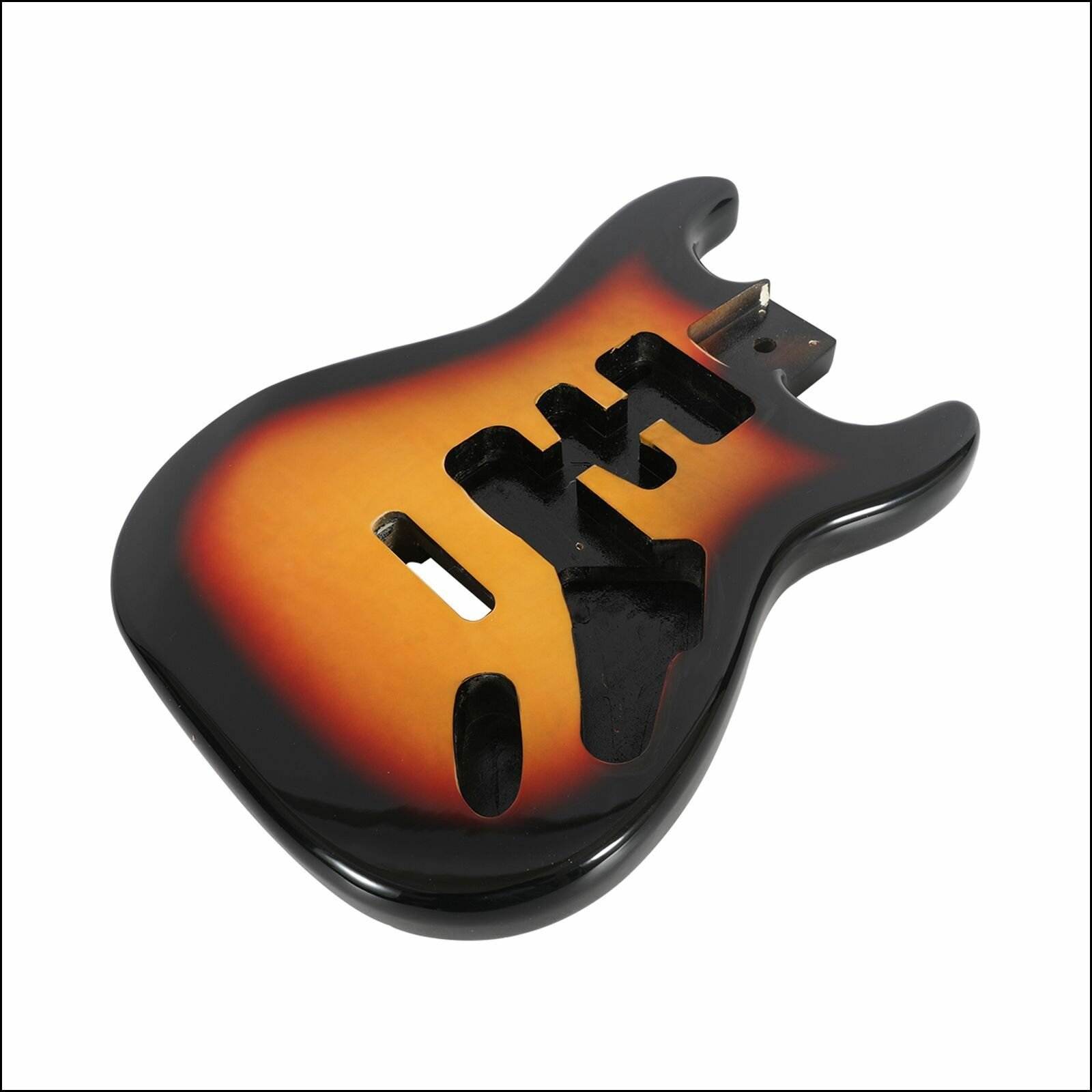 Самодельный корпус электрогитары из тополя, полиэстеровое покрытие, совместимость с 2 звукоснимателями, заготовка для гитары