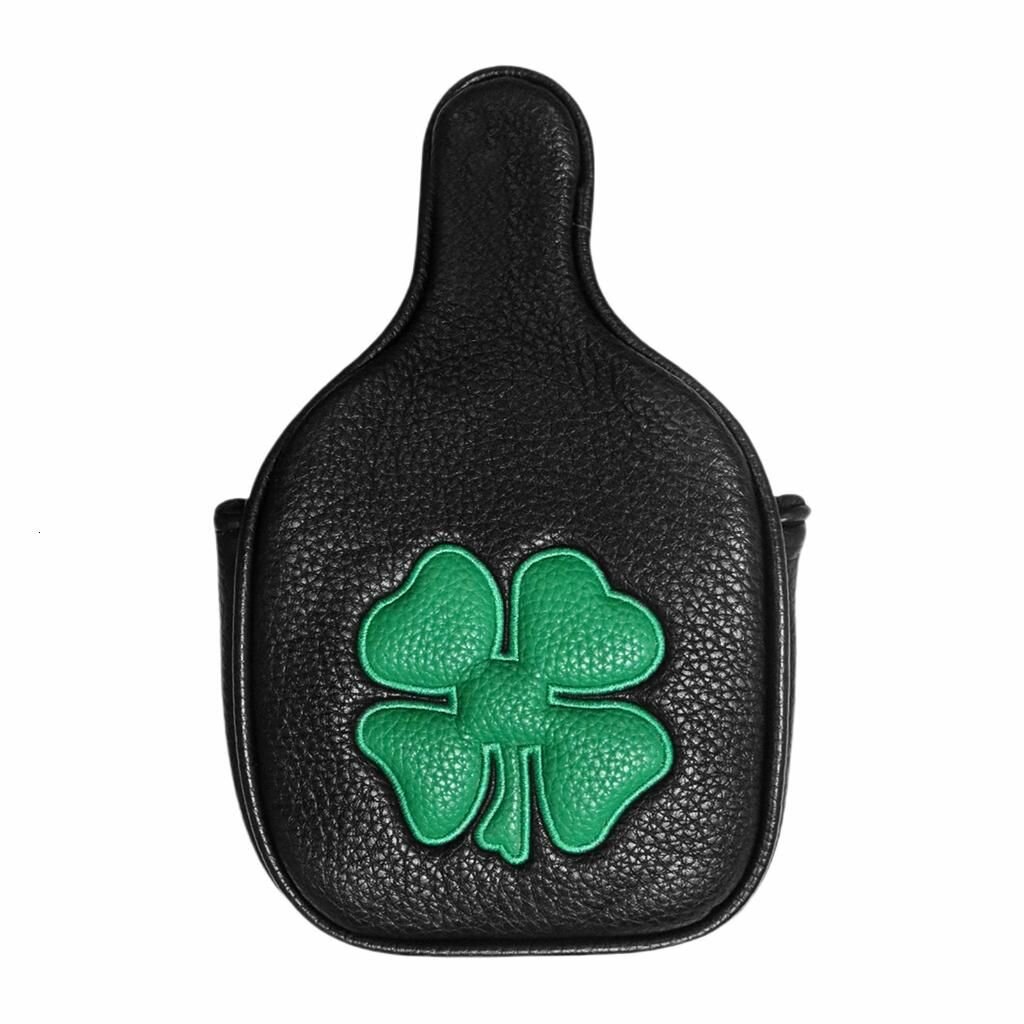 Чехол для клюшки с листовым узором, Черный