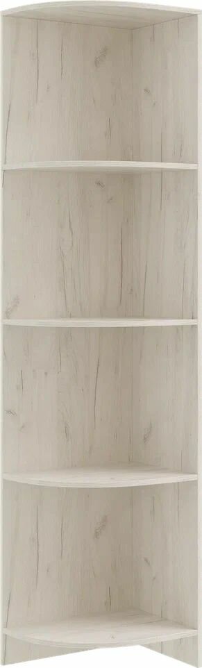 Угловое завершение Юниор-4 (Дуб Крафт Белый) 378х2000х490 МИФ