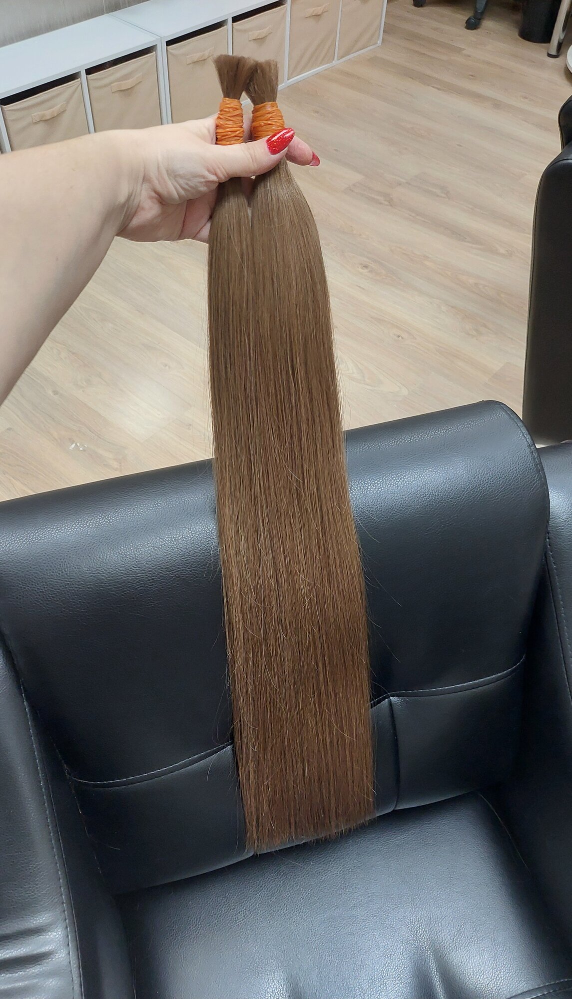 Натуральные волосы для наращивания 70см 140г! Русые, категория стандарт