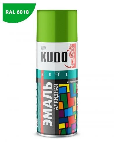 Краска аэрозольная kudo салатовая 520 мл Kudo KU-10088
