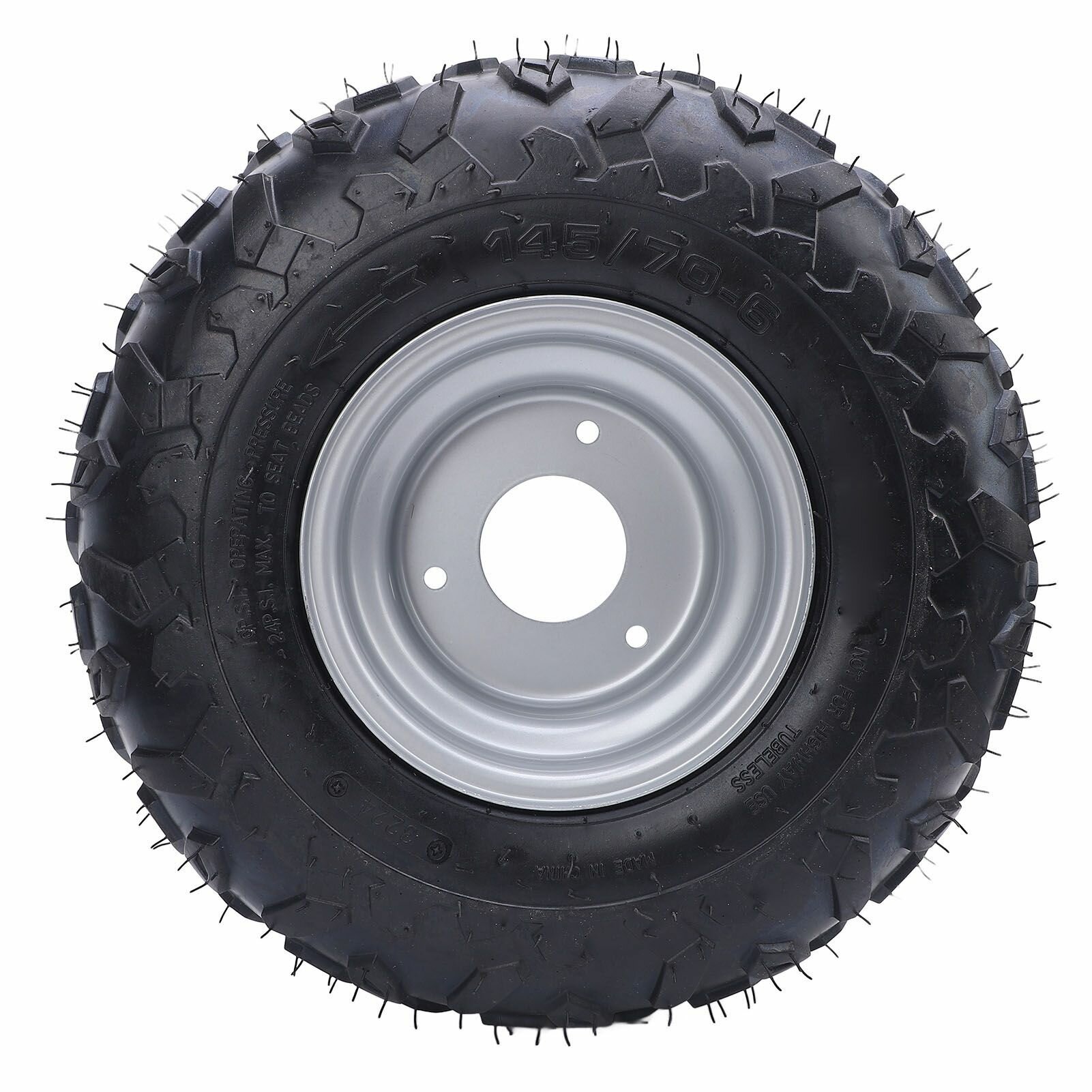 145/70-6 6- шины с дюймовым ободом, трехболтовые нескользящие взрывозащищенные шины с колесами, подходящие для мини-квадроциклов