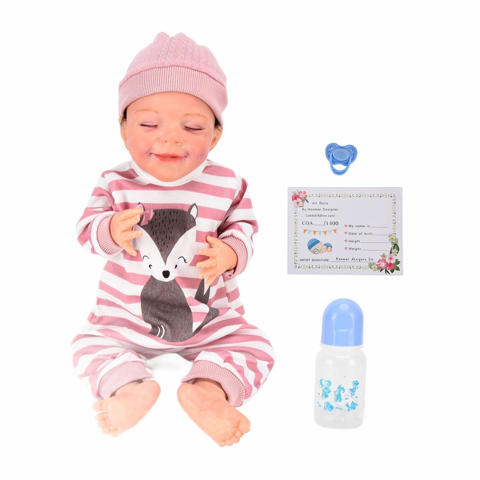 Кукла-реборн 18 дюймов, для девочек, с игрушечными аксессуарами