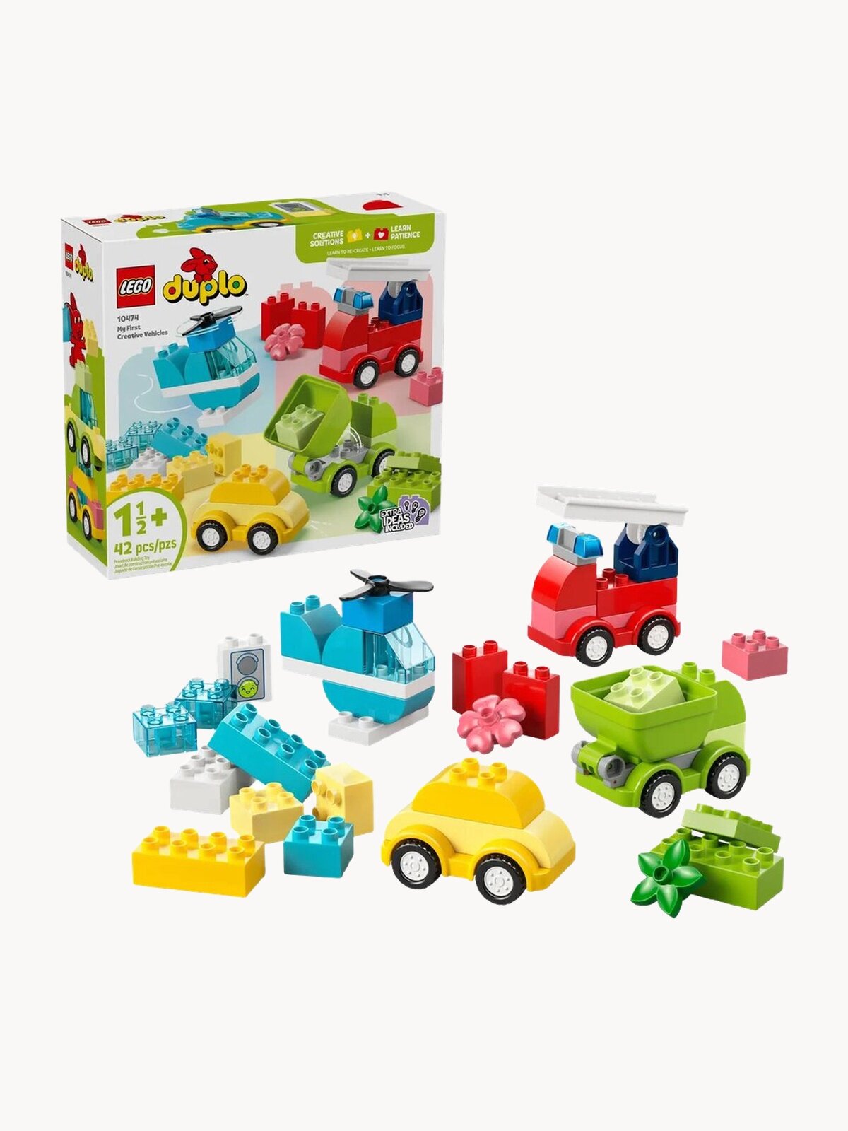 Конструктор LEGO DUPLO 10474 Творческие автомобили, разноцветный, 42 дет.