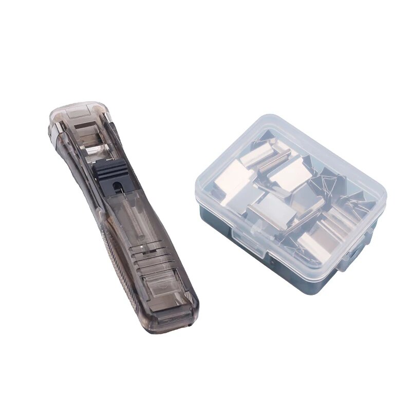 Многоразовый пластиковый зажим для бумаг Black-50pcs clips