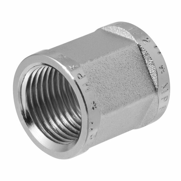 Муфта шестигранная MASTERPROF 1/2" ВР-ВР латунь никель
