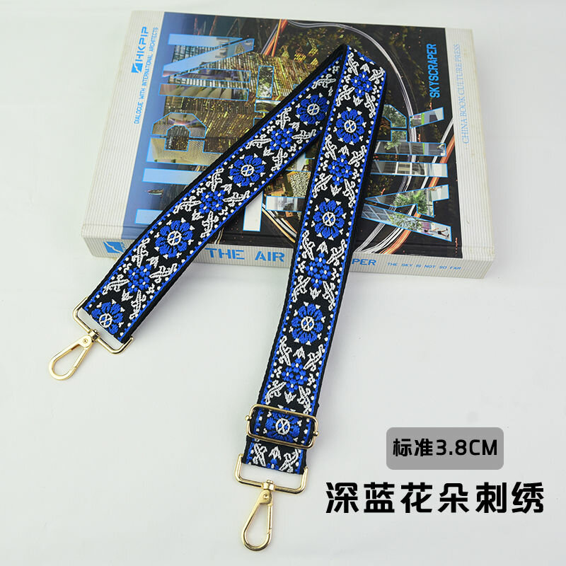 Вышитая женская сумка с регулируемым плечевым ремнем, кроссбоди, этнический стиль, ретро, расширенная европейская и американская жаккардовая мода