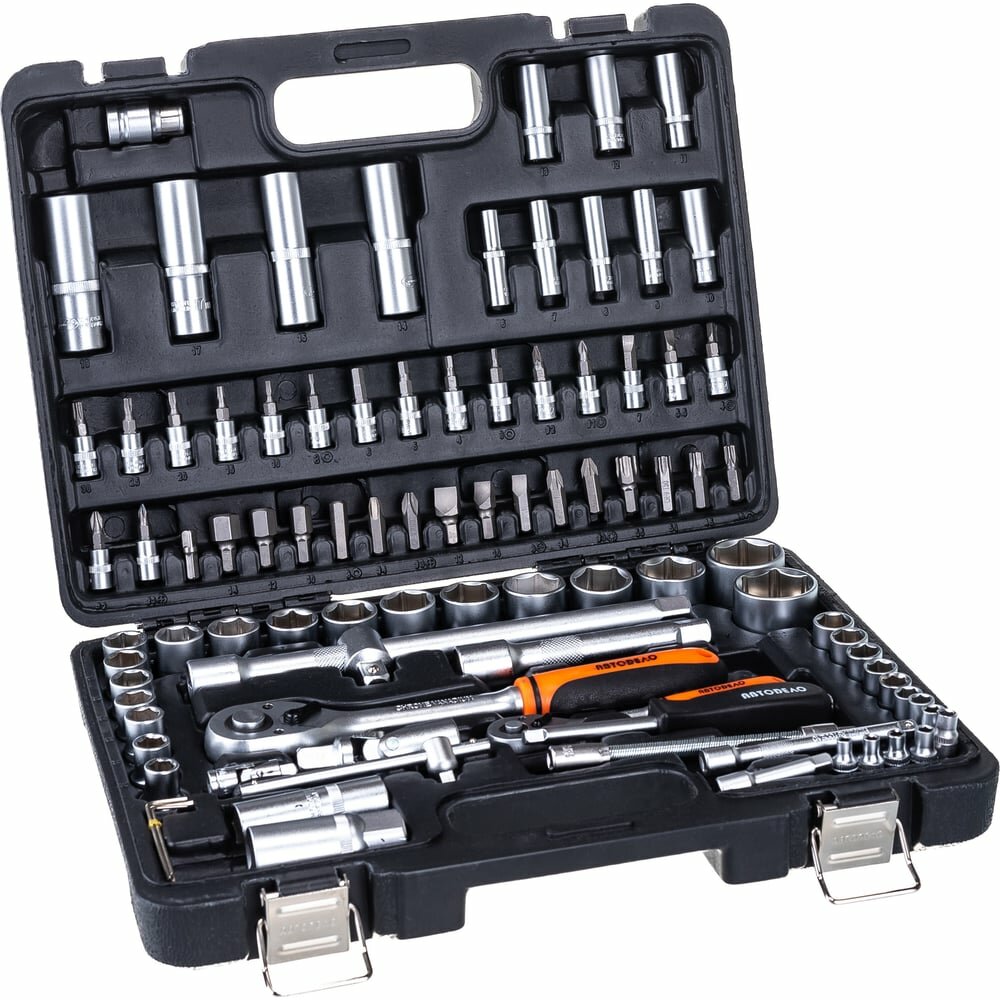 Набор торцевых головок и вставок АвтоDело 1/2" 1/4" DR 94 предмета 39894 10902