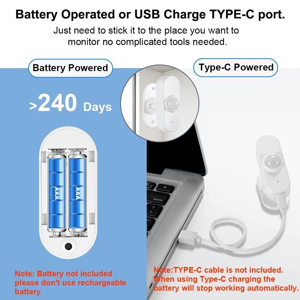 Датчик движения и температуры Zigbee Presence 4in1 — фото 1