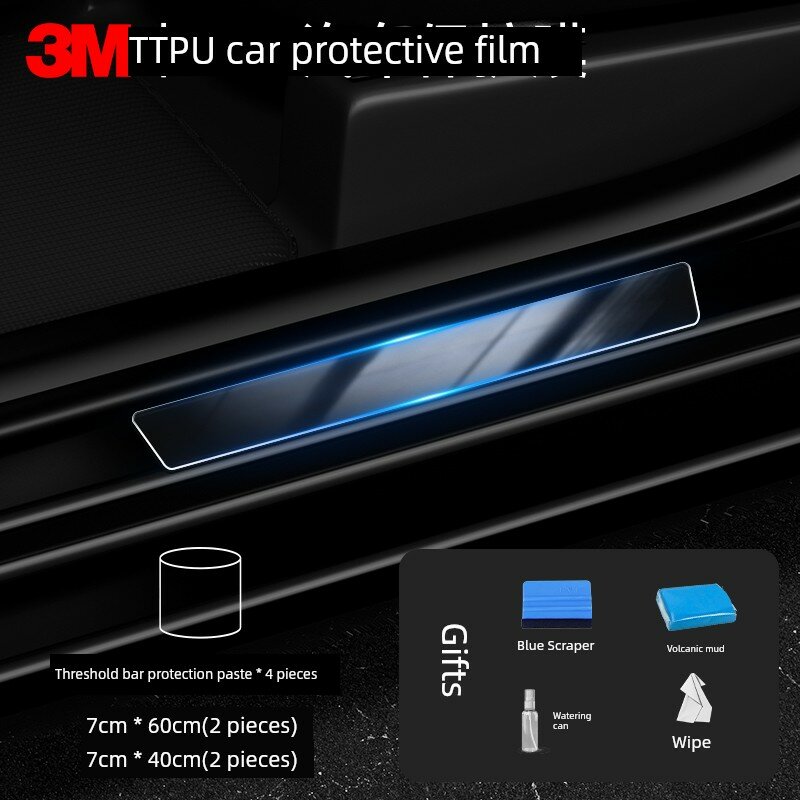 Защитная пленка для дверных ручек автомобиля 3M, антицарапийная, невидимая, из ТПУ, с защитой от царапин, имитация кожи