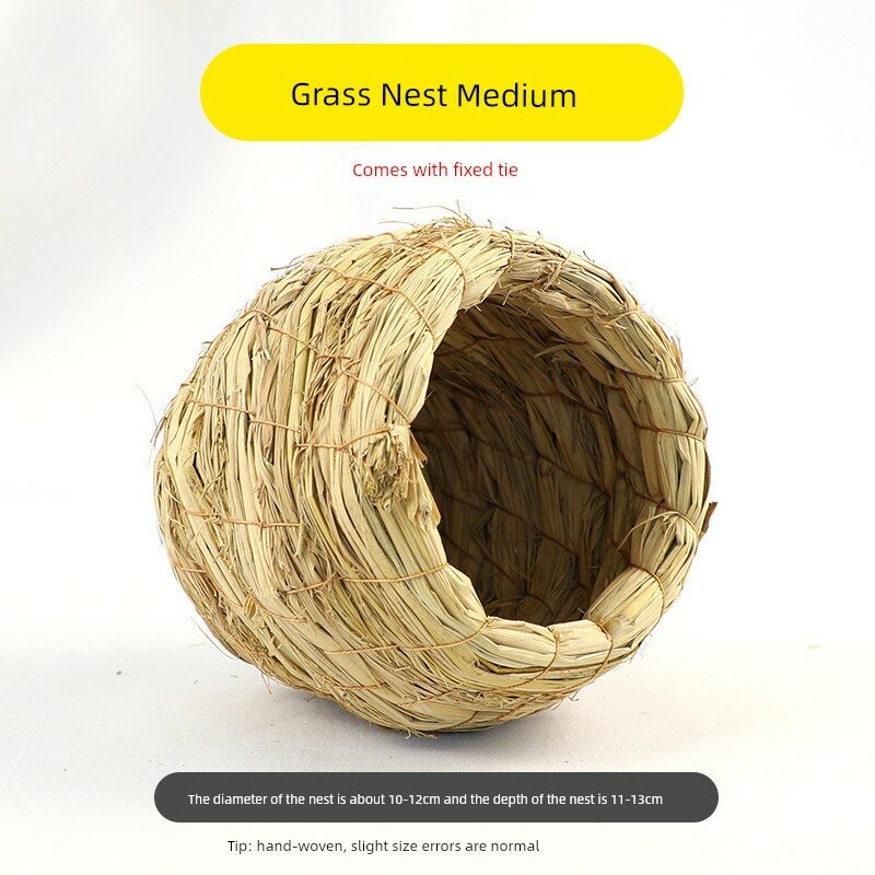 Плетеное гнездо для попугаев, неразлучников, макаков и мелких попугайчиков, жемчужное гнездо, гнездо для разведения,