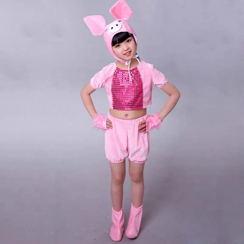 Детский костюм розовой свиньи KTLPARTY XXL, style 3