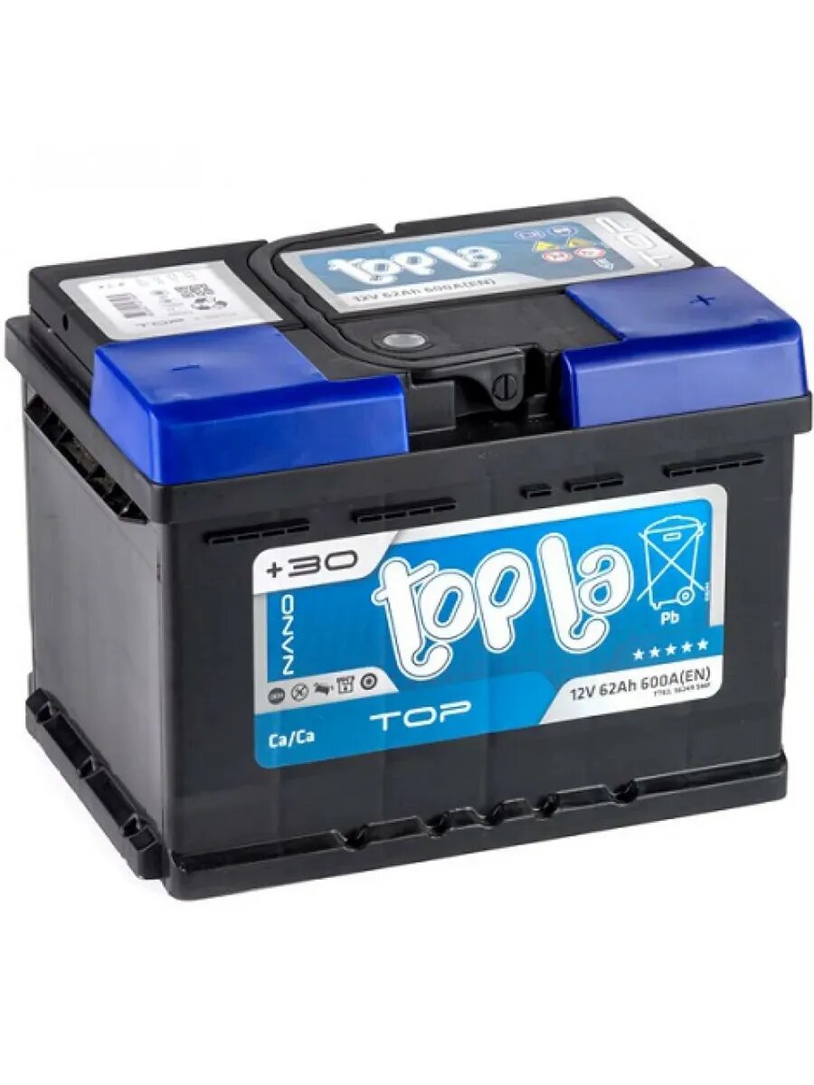 Аккумулятор TOPLA TOP 62SR 12V 62Ач обр. пол.