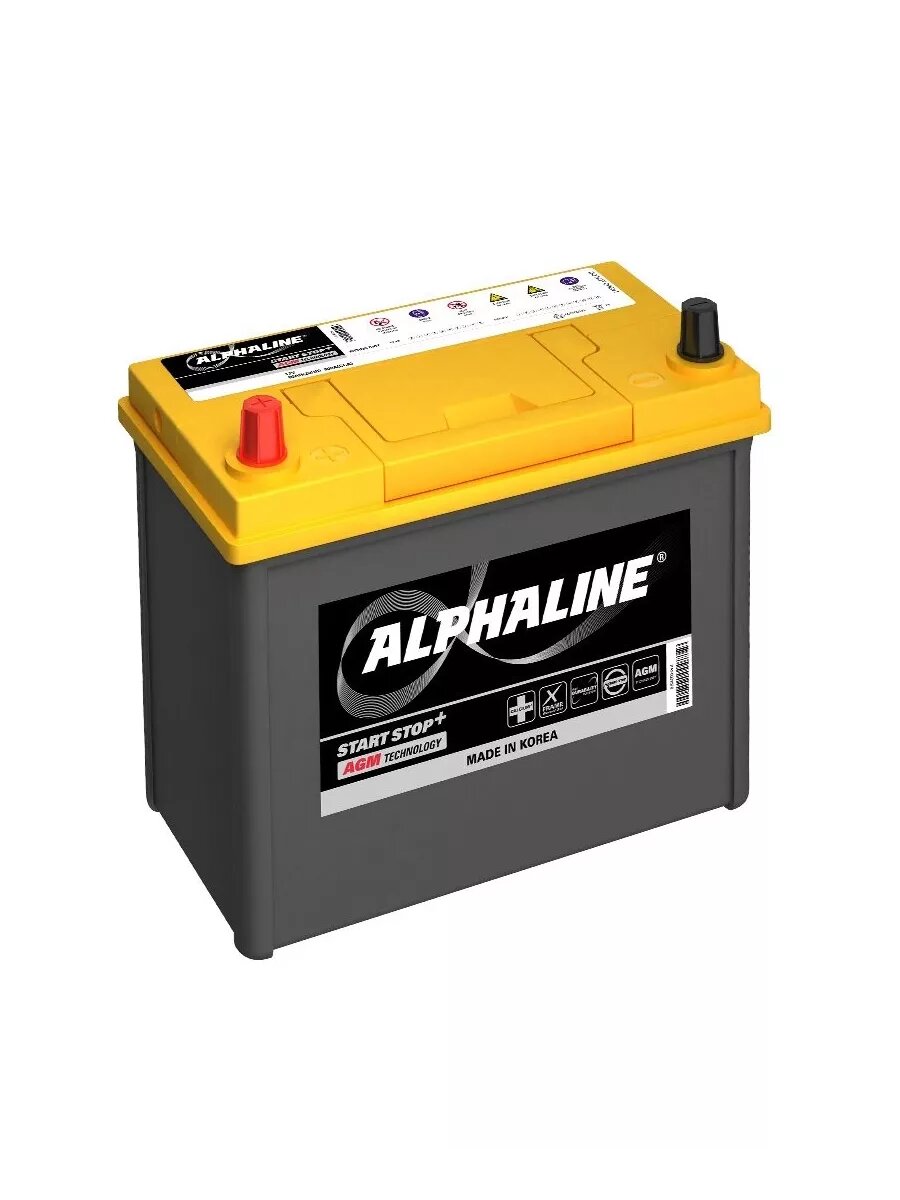 Аккумулятор ALPHALINE AGM S34B20R 12V 35Ач прям. пол.