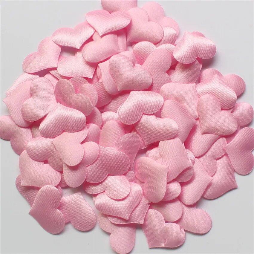 Конфетти сердечки GSCRAFTS 50 шт. Розовый, pink