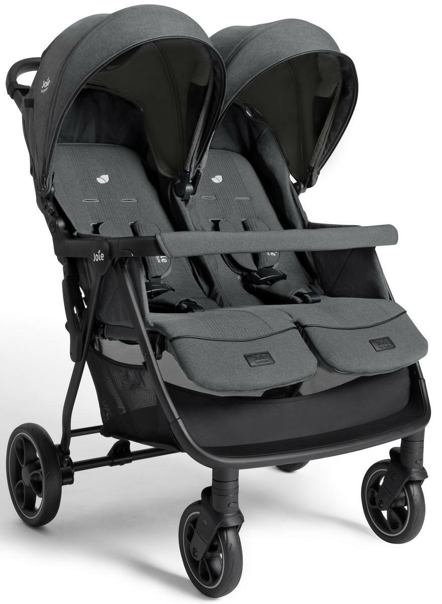 Коляска прогулочная детская для двойни Joie Estrella в цвете Ebony