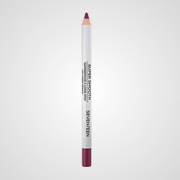 Карандаш для губ водостойкий с витамином Е тон 08 Клюква SEVENTEEN Super Smooth Waterproof Карандаш 1,2 гр