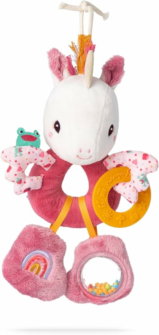 Погремушка многофункциональные развивающие кольца Lilliputiens - Единорог Лена - 83564