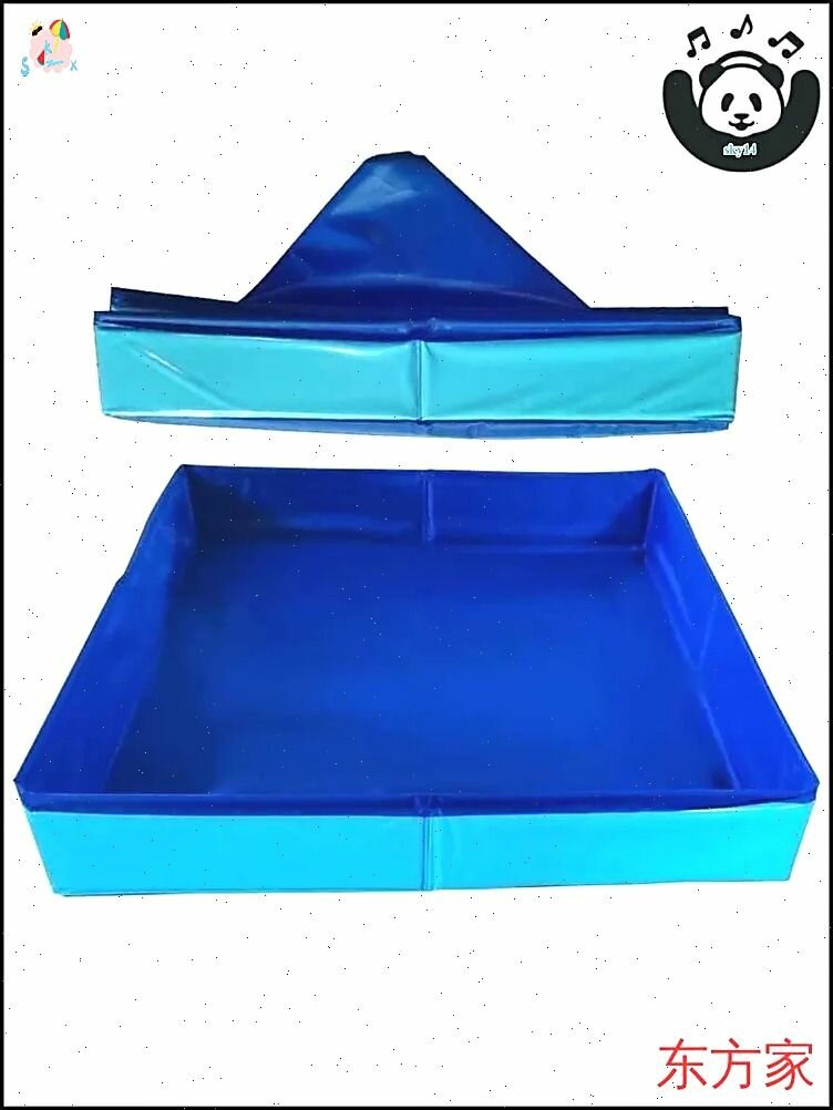 Эксклюзивная песочница для творчества синяя LIN 50x50x8 см