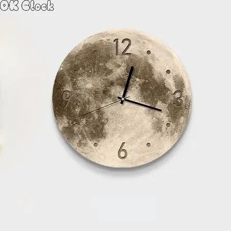 Настенные часы OK clock 30 см Moon Style Кварцевые круглые часы для дома
