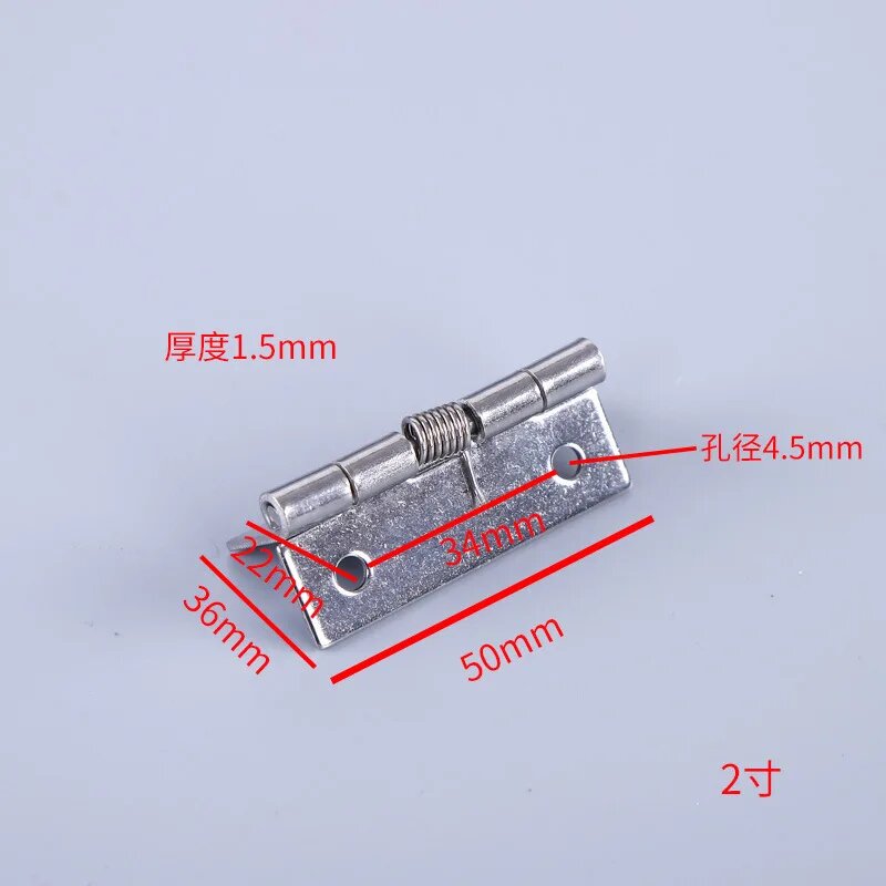 Пружинные дверные петли автоматические 2 шт. 2pcs silver 2 inch