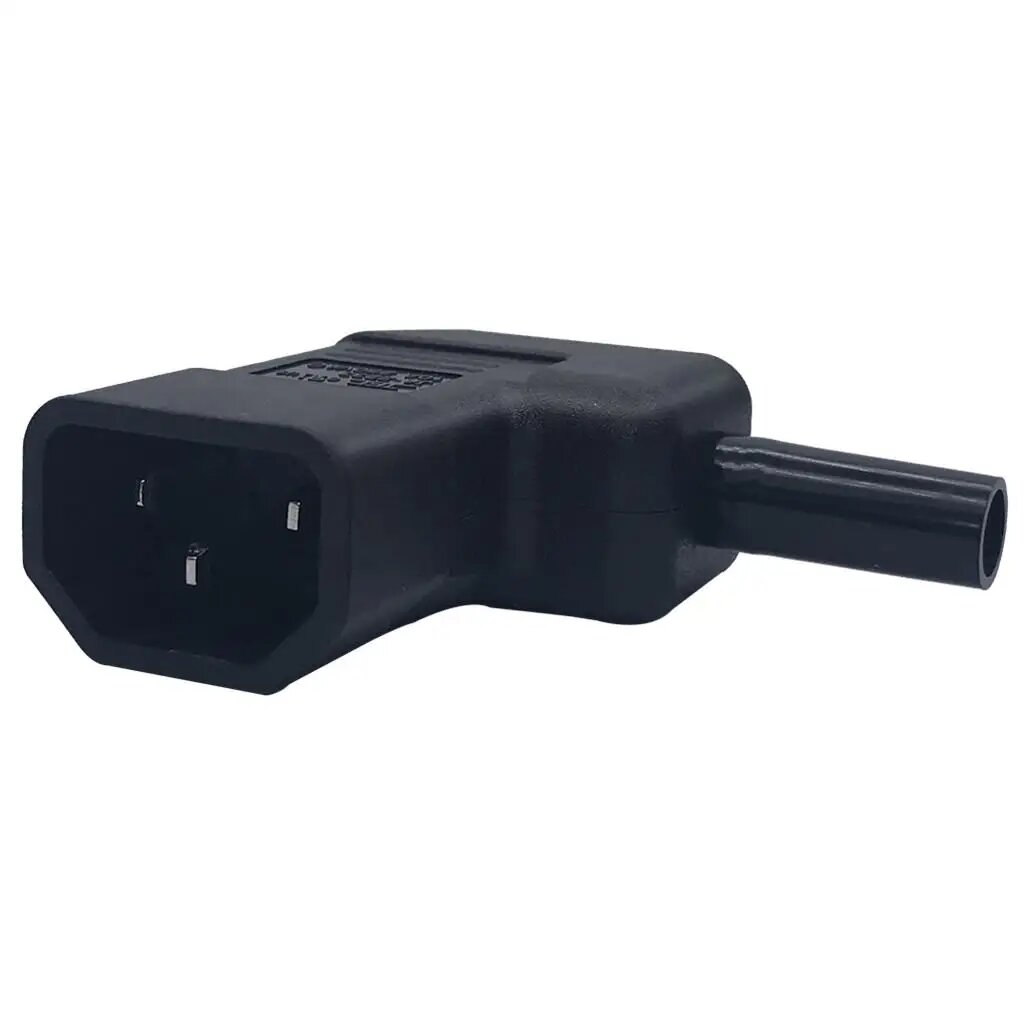 IEC320 C14 Вертикальная угловая вилка Перезаряжаемая розетка DIY C14