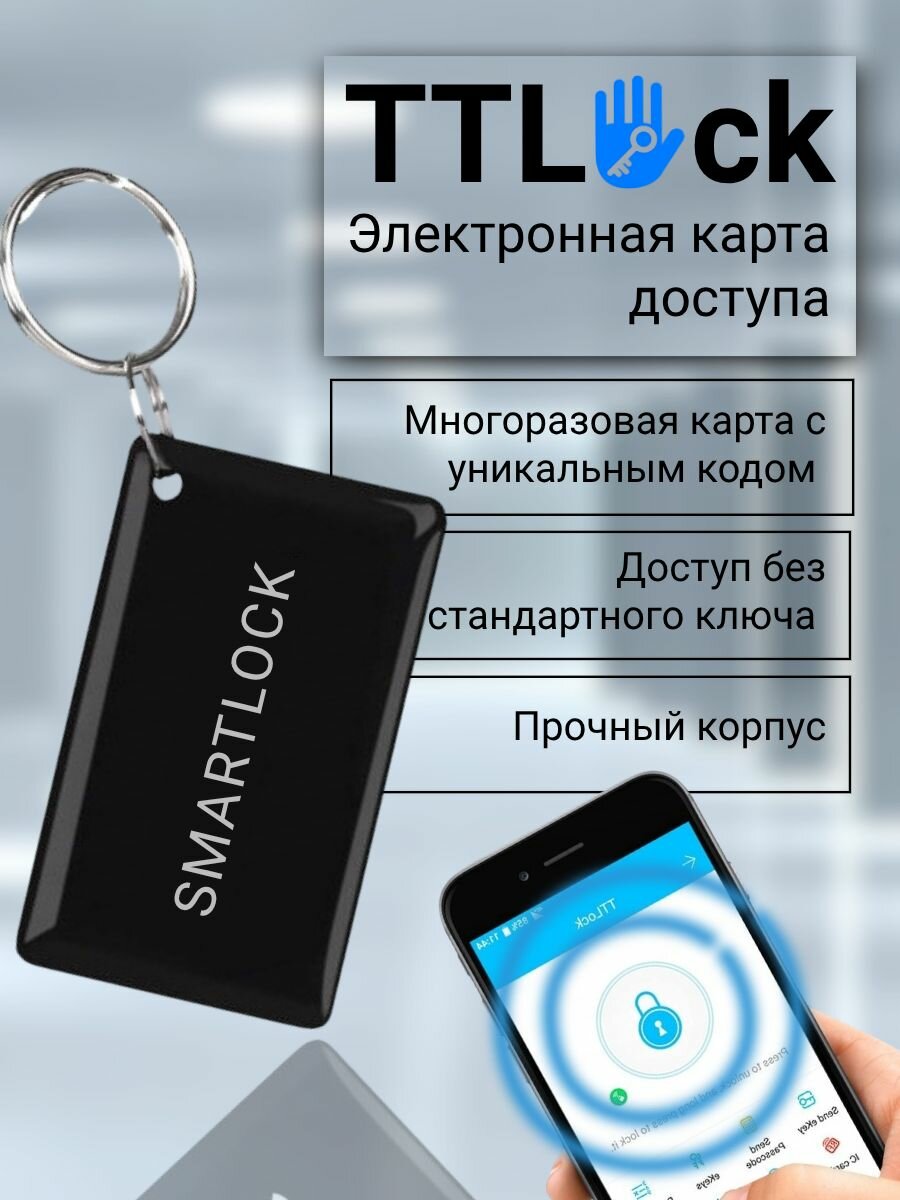 Электронная ключ-карта; бесконтактная карта для умных замков
