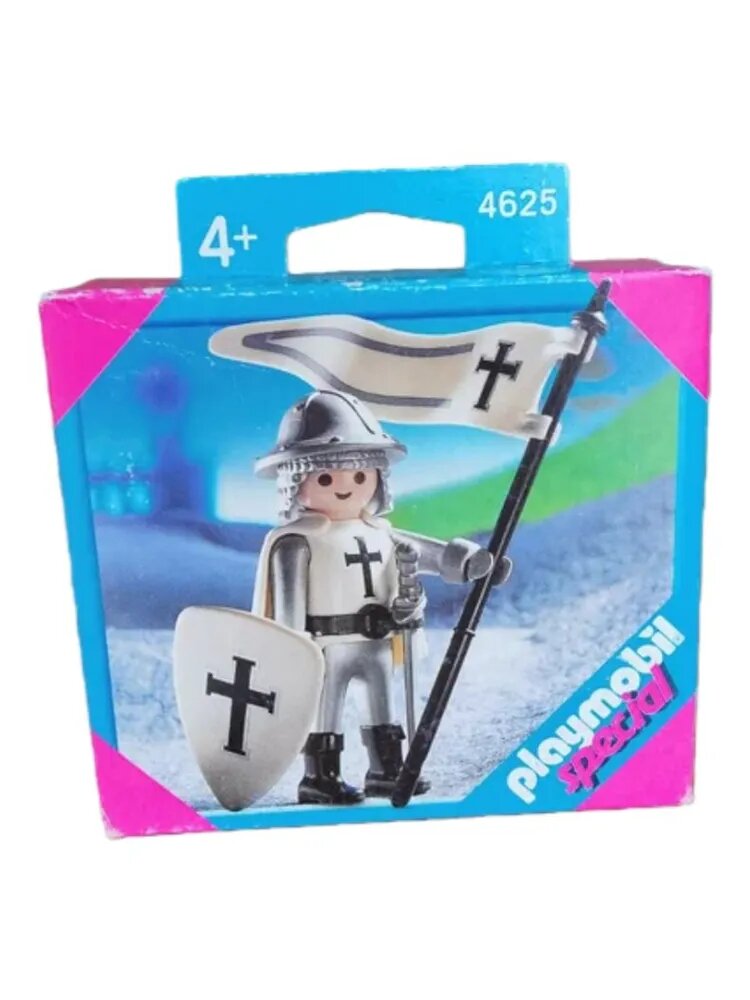Playmobil-Мир Моби: Белый рыцарь-крестоносец-4625
