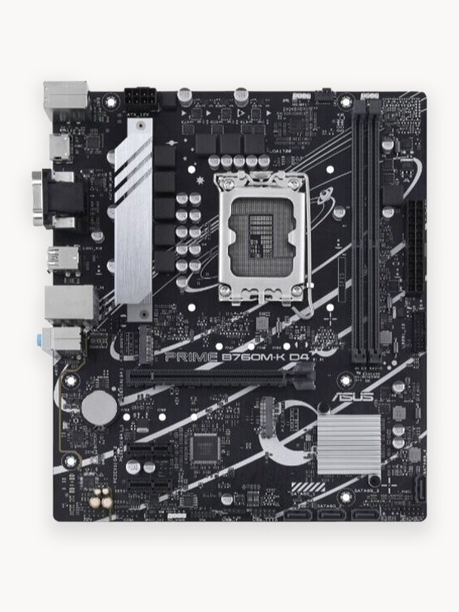 Материнская плата Asus PRIME B760M-K D4 (LGA1700, mATX)