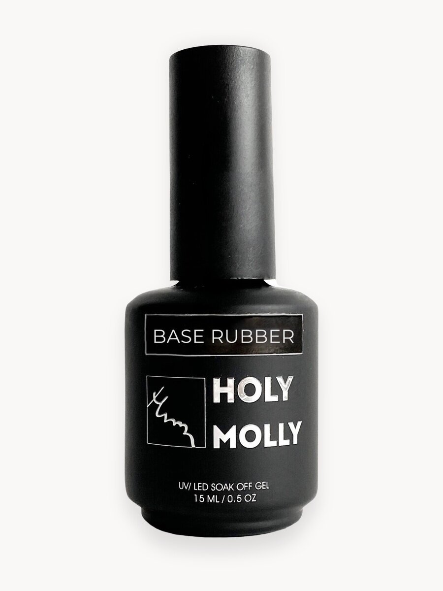 HOLY MOLLY базовое покрытие Base Rubber, прозрачный, 15 мл, 65 г