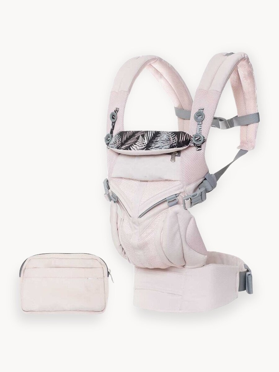 ЭргоРюкзак Aimama 360 - эрго рюкзак переноска для новорождённых, "Розовый"