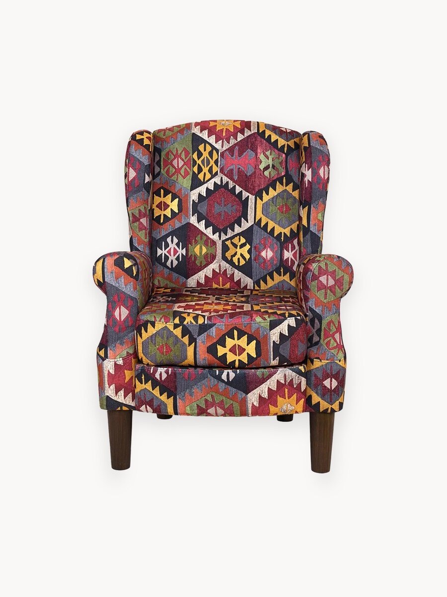 Кресло люкс 72х72х102 см, мягкое, нераскладное, мехико бордо велюр