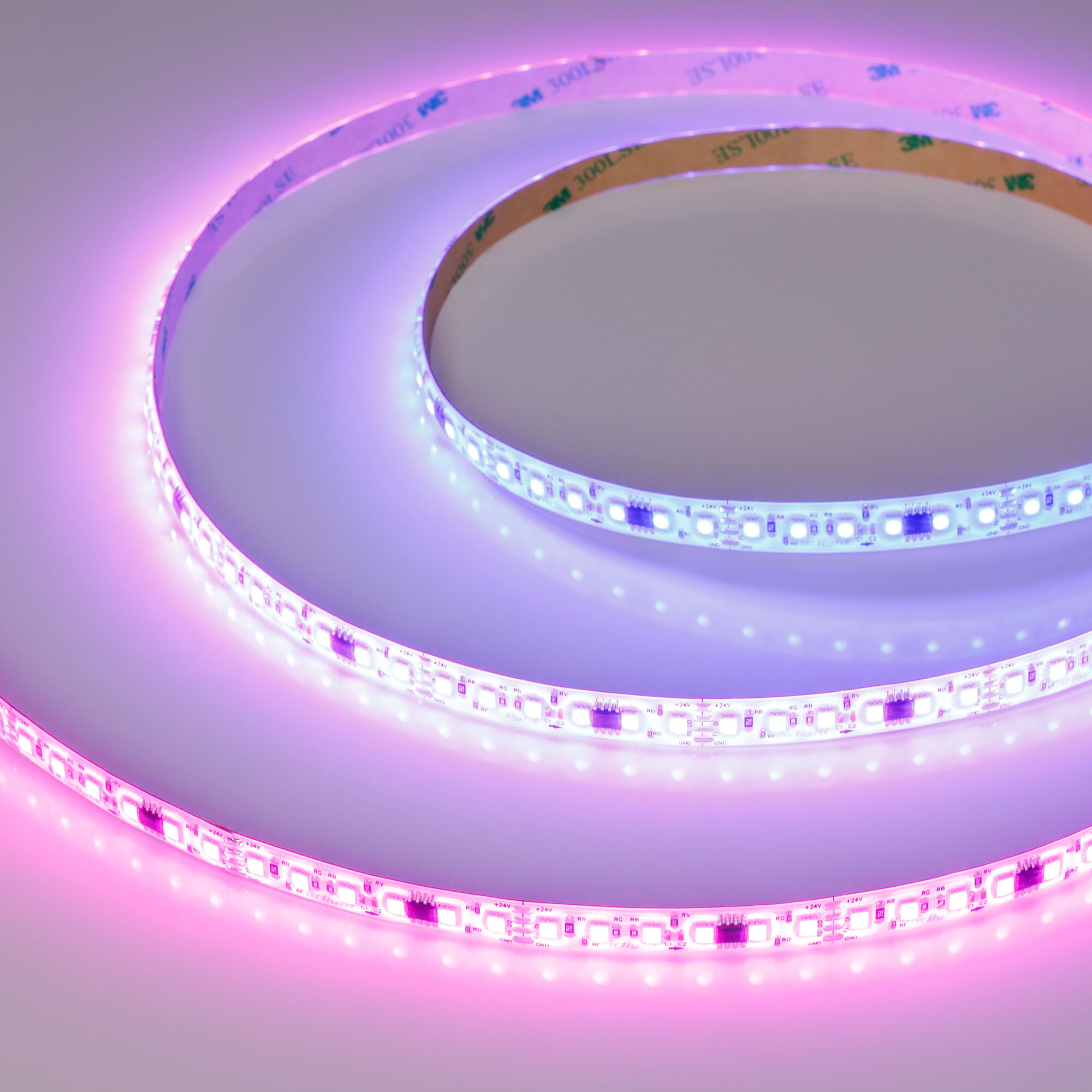 Светодиодная Лента герметичная SPI-SE-A120-10mm 24V RGB-PX6-BPT (23 W/m, IP65, 2835, 5m) (Arlight, бегущий огонь) 049451