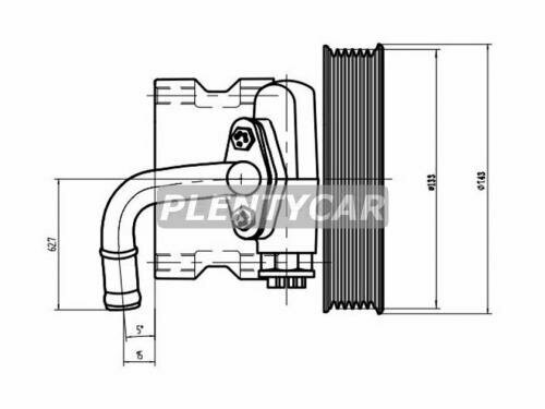 Насос гур chevrolet lacetti 1 4/1 6 (dшкива 143мм) Sat STVP188