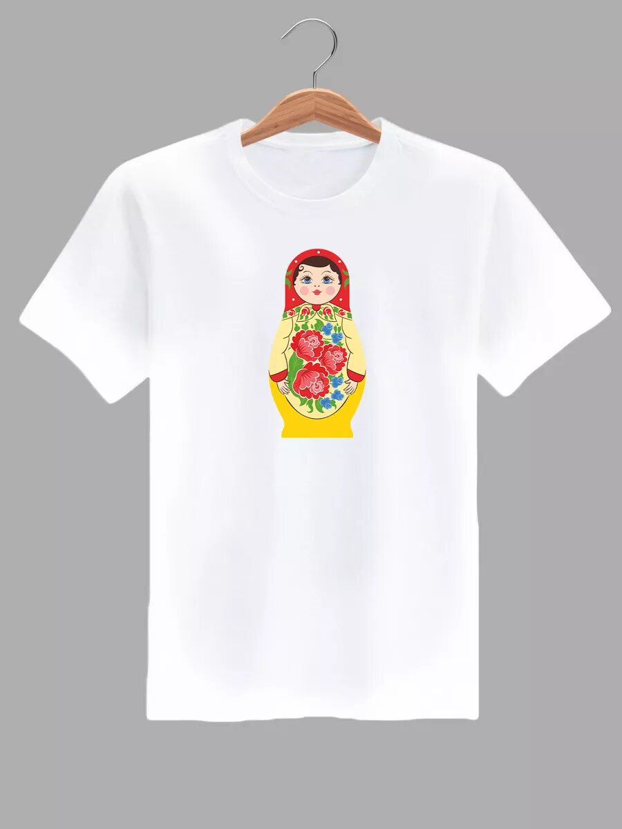 Футболка русская матрешка