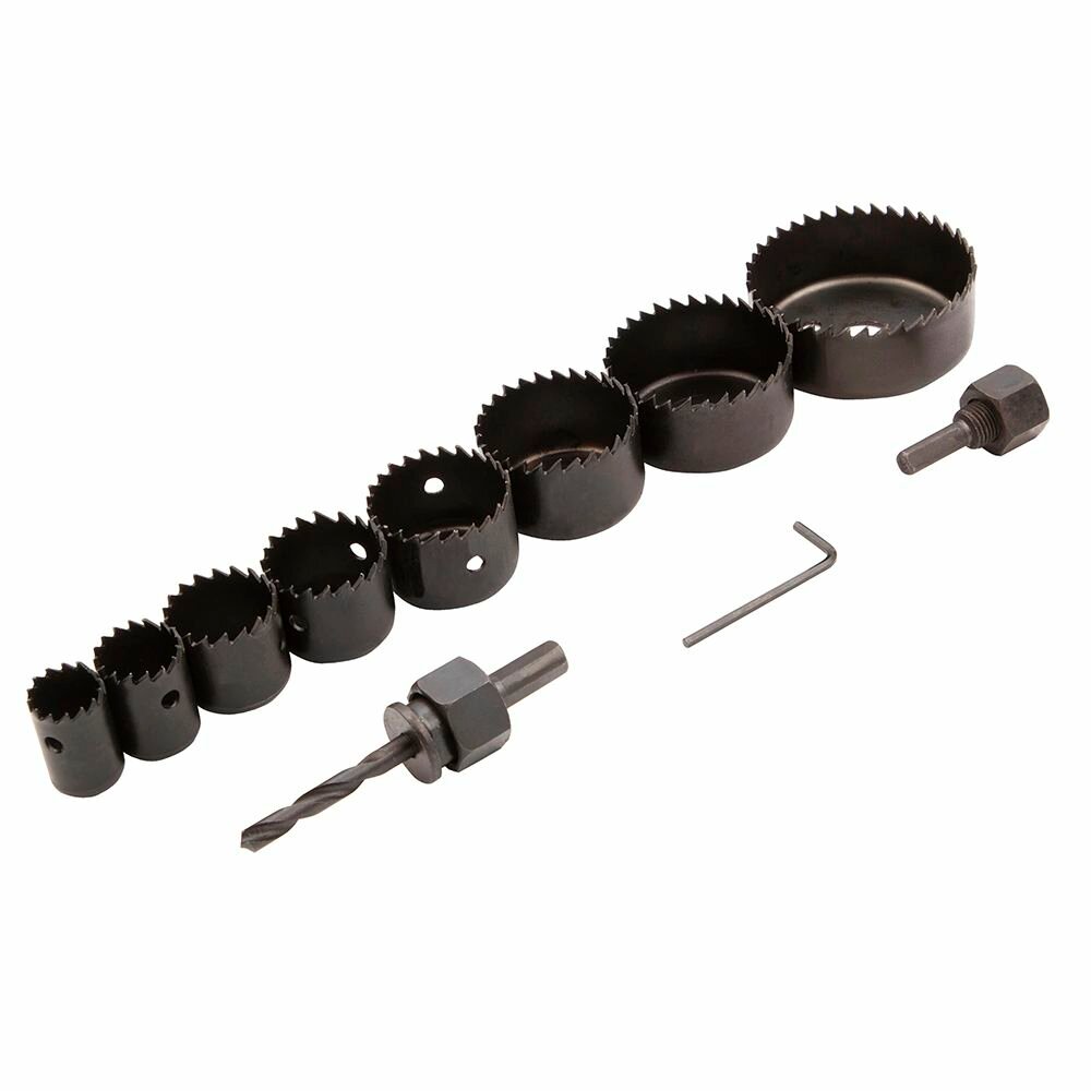 Набор кольцевых пил по дереву 19-64 мм 8 шт