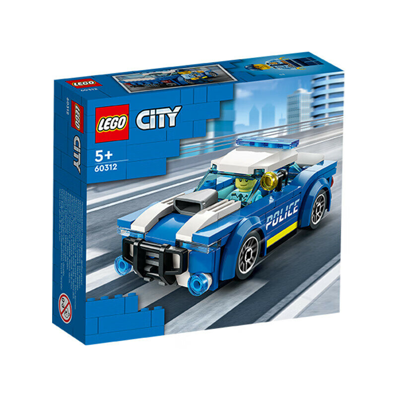 LEGO City Series 60312 Police Car Building Set, Boys' Toy, Children's Gift for New Year