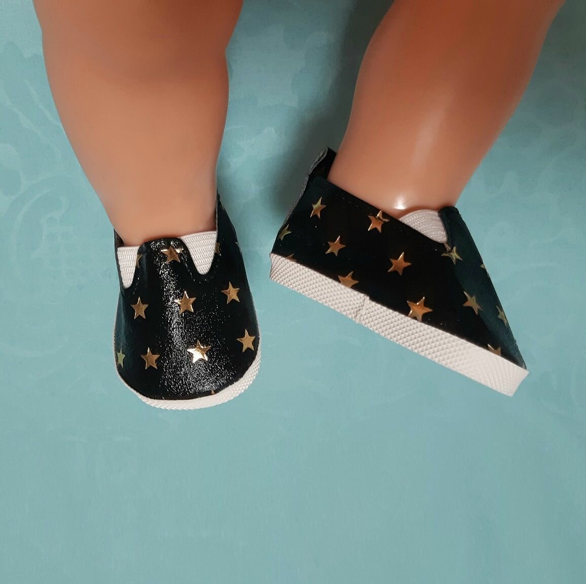 Обувь для кукол 7 см по подошве парусиновая