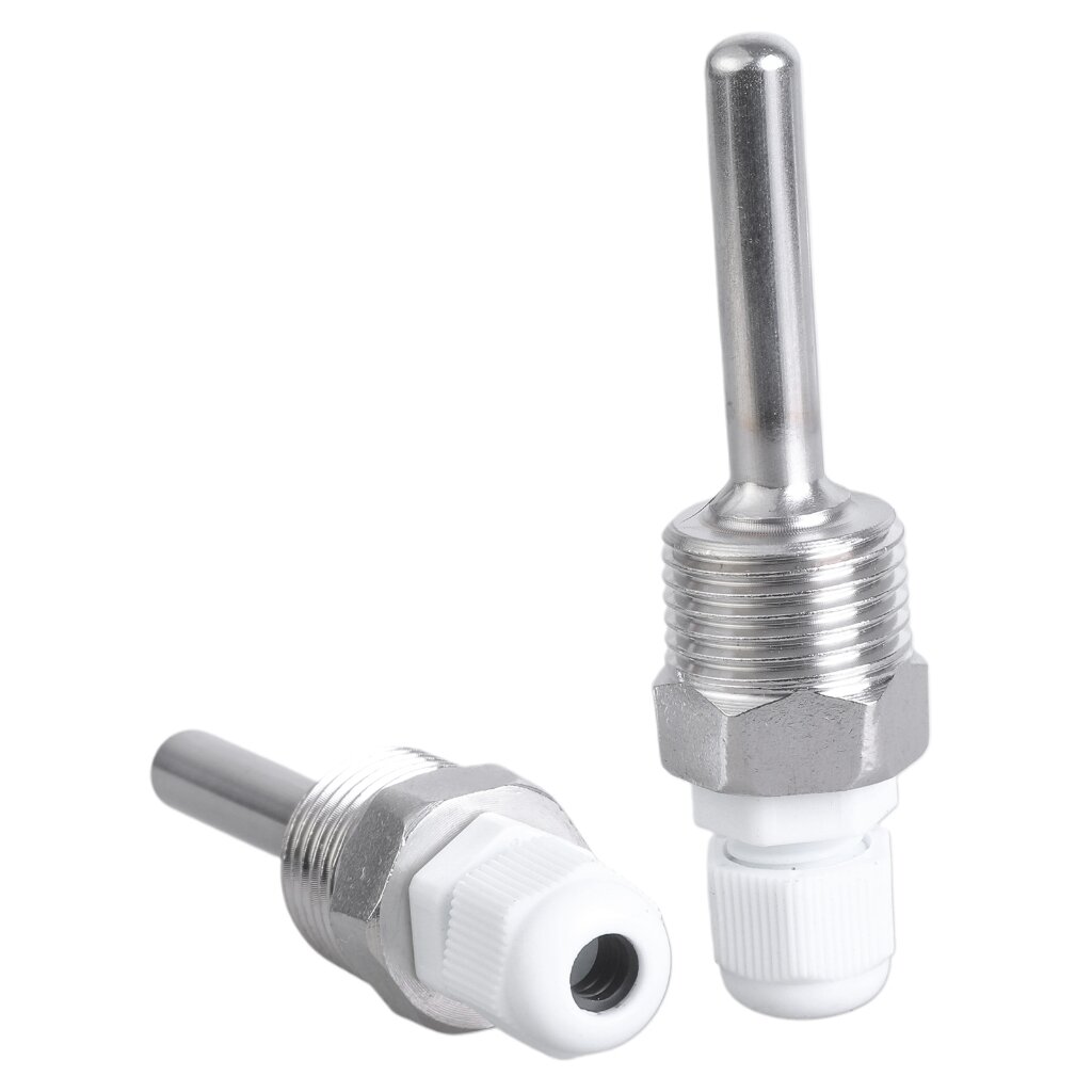 2 шт. датчики температуры из нержавеющей стали погружные гильзы 1/2 дюйма 8x50 мм для точных измерений точной посадки