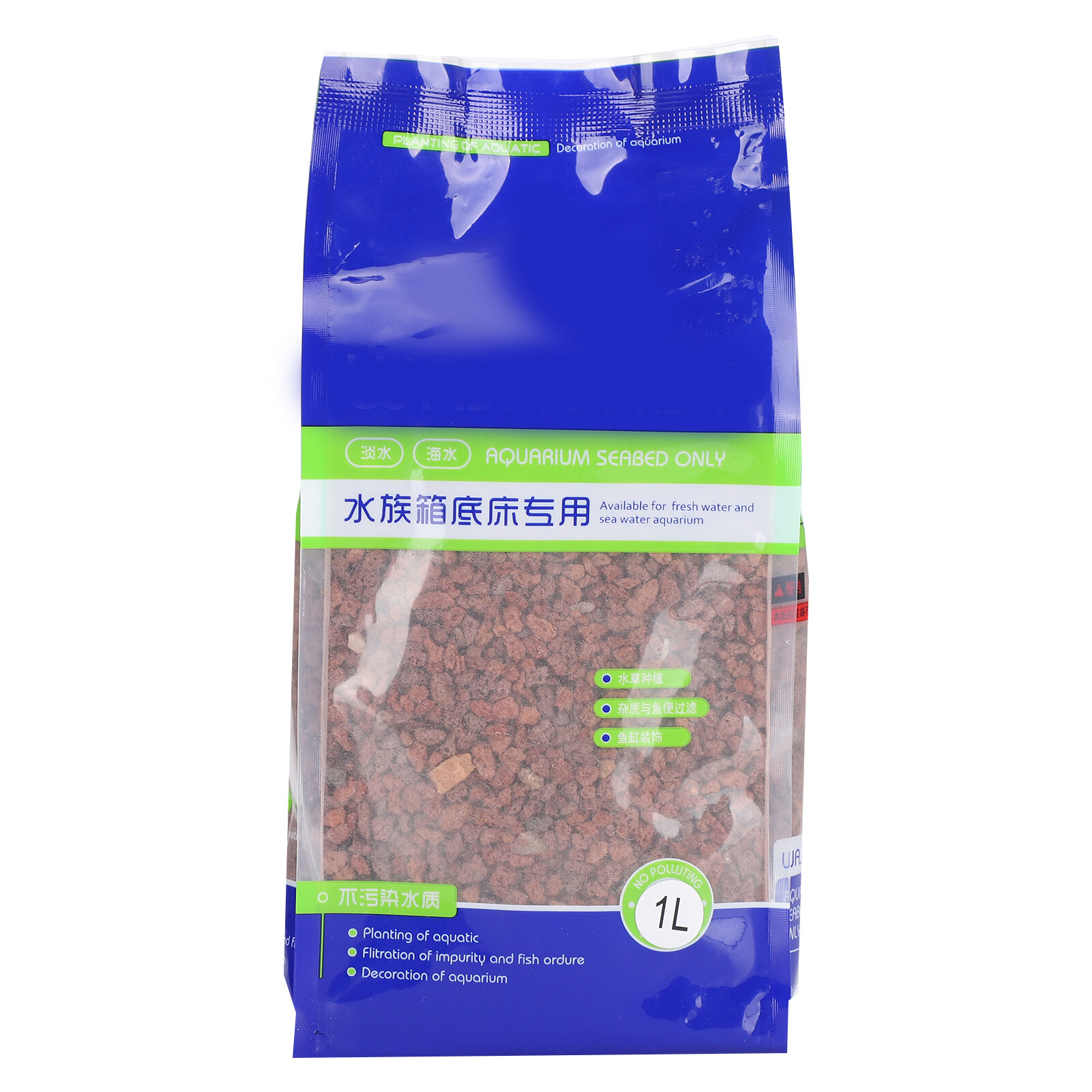 Гравий для оформления аквариумов, вулканический песок, декоративный камень для аквариумов, галька, устойчивая к выцветанию, 1 л.