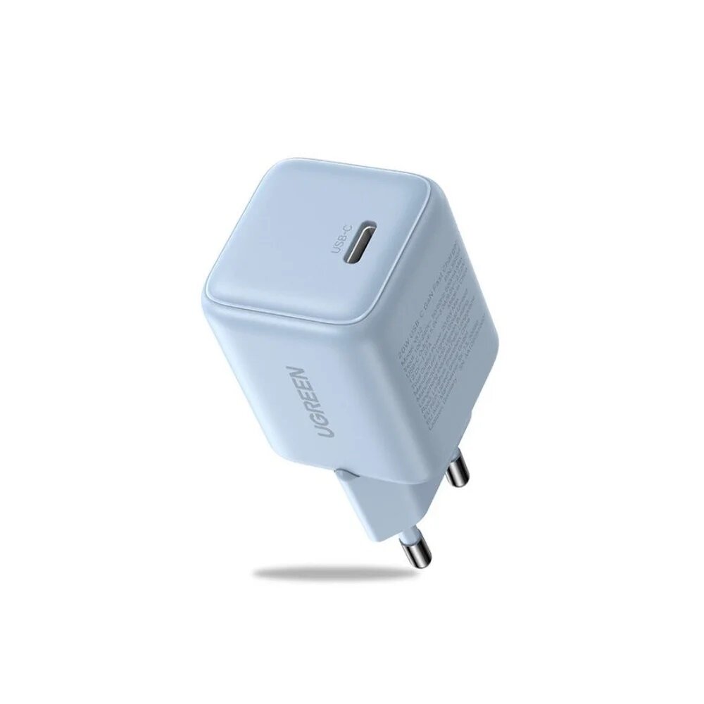 Ugreen X512 Mini 20W USB-C GaN Fast Charger EU blue сетевое зарядное устройство
